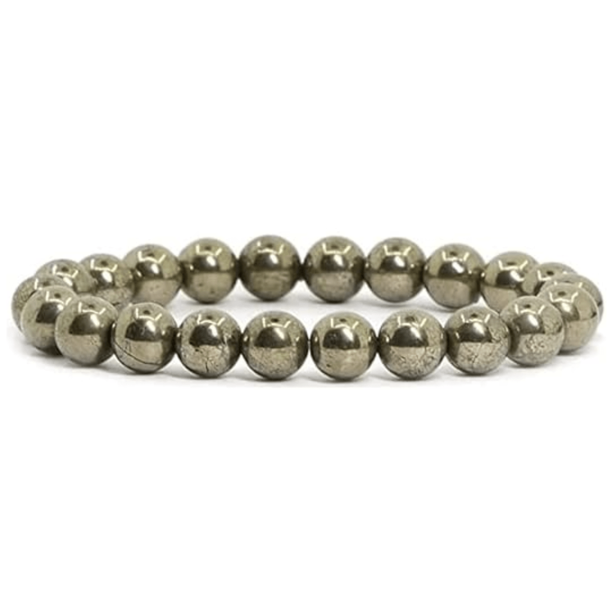Pulsera Pirita brillante Piedra Natural Semipreciosa Energética – 7 Mundos